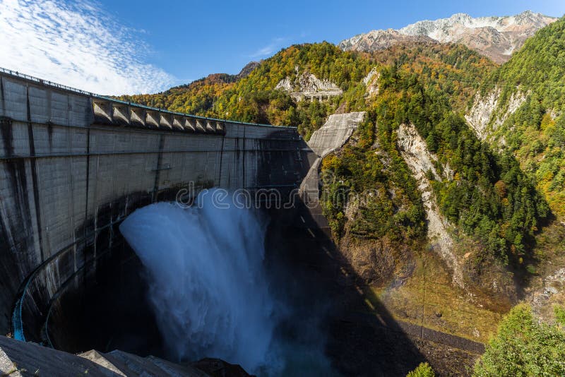 Kurobe Dam stock image. Image of nagano, adventure, drain - 83896925