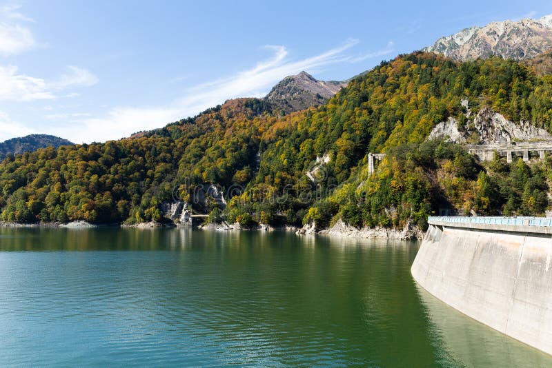 Kurobe Dam stock image. Image of forest, natural, asia - 83296183