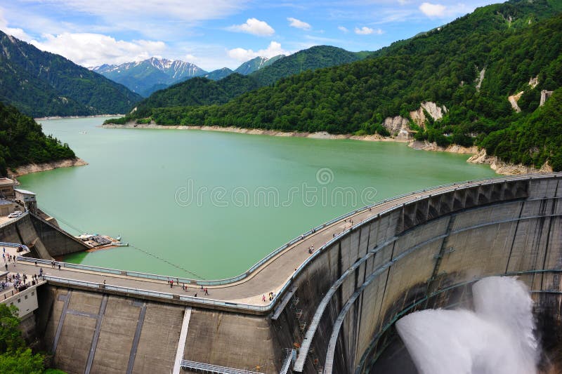 Alpine dam stock photo. Image of tyrol, dolomites, trentino - 34301532