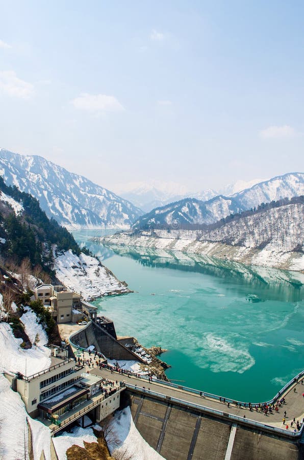 Kurobe dam, Japan stock photo. Image of tourists, kurobe - 43187564