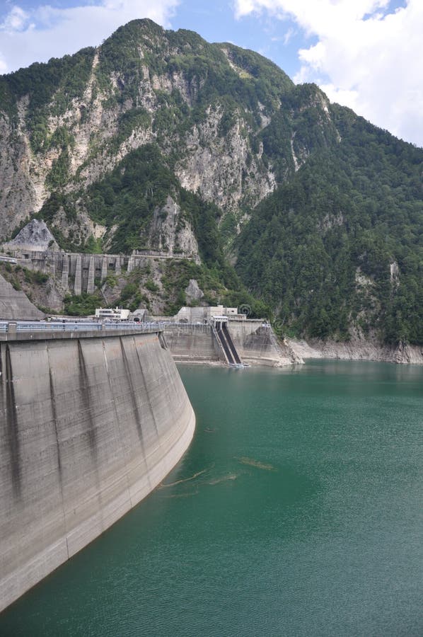 Kurobe dam, Japan stock photo. Image of tourists, kurobe - 43187564
