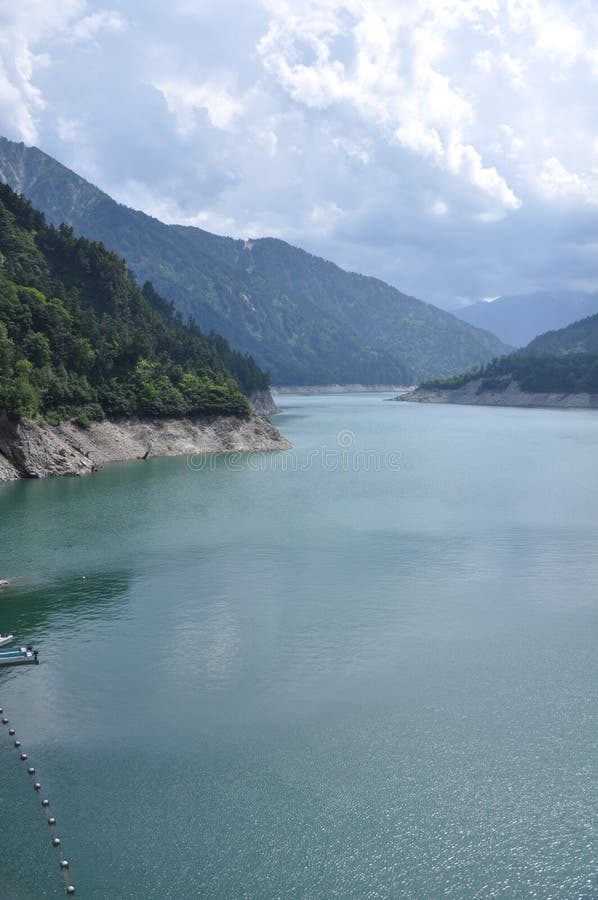 Kurobe dam, Japan stock photo. Image of tourists, kurobe - 43187564