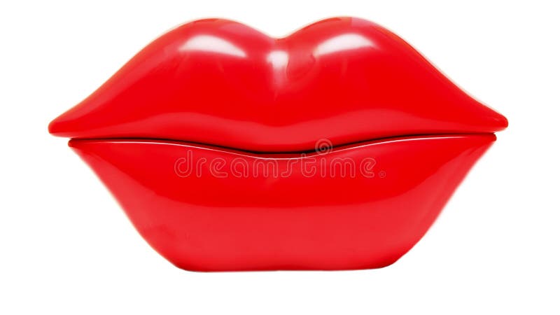 Kersenrode lippen kussen stock foto. Image of sluit, achtergrond - 31583164