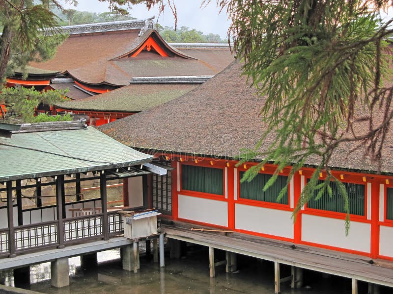 Kushima stock image. Image of leisure, tree, roof, house - 15045361