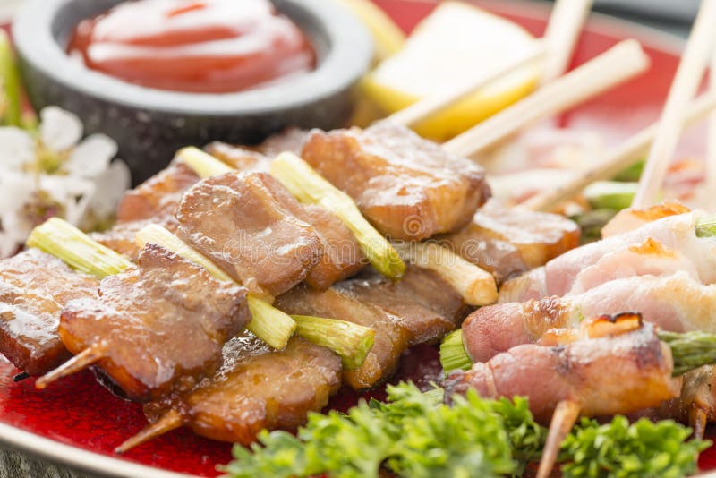 Kushiyaki imagen de archivo. Imagen de oriental, comida - 40548407