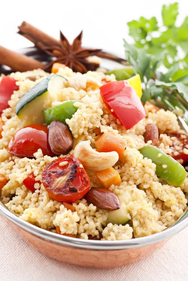 Kuskus with Vegetable stock image. Image of durum, bulgar - 17793635