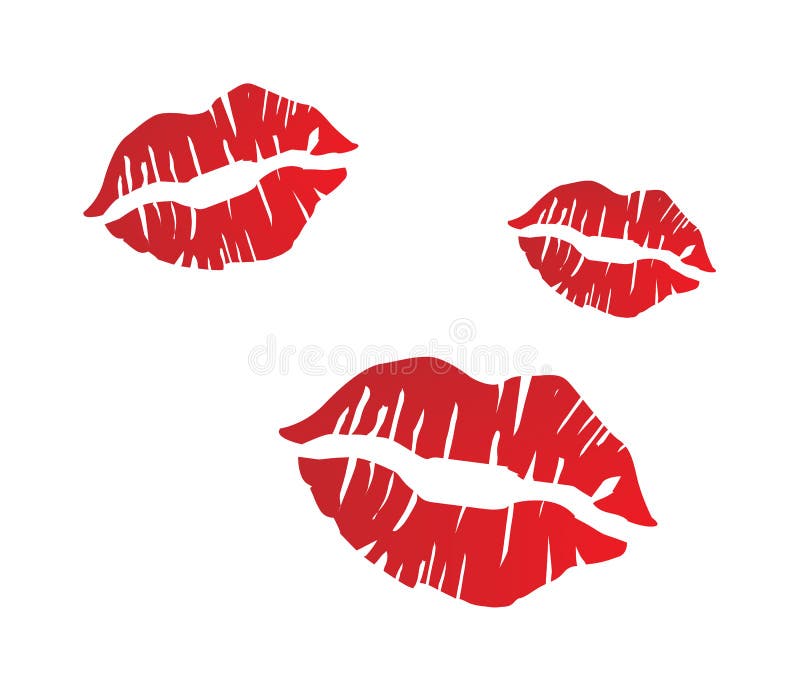 Kuss stock abbildung. Illustration von rosa, ikone, kosmetik - 22414229