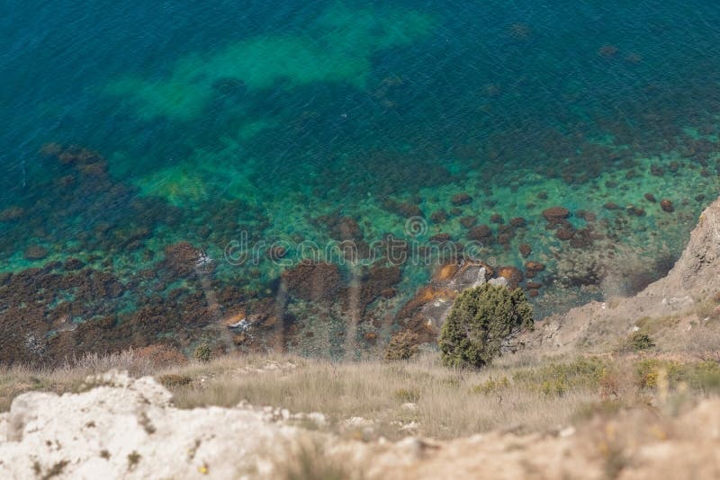 Kust Van Panorama Vanuit Vogelperspectief Stock Afbeelding - Image of ...