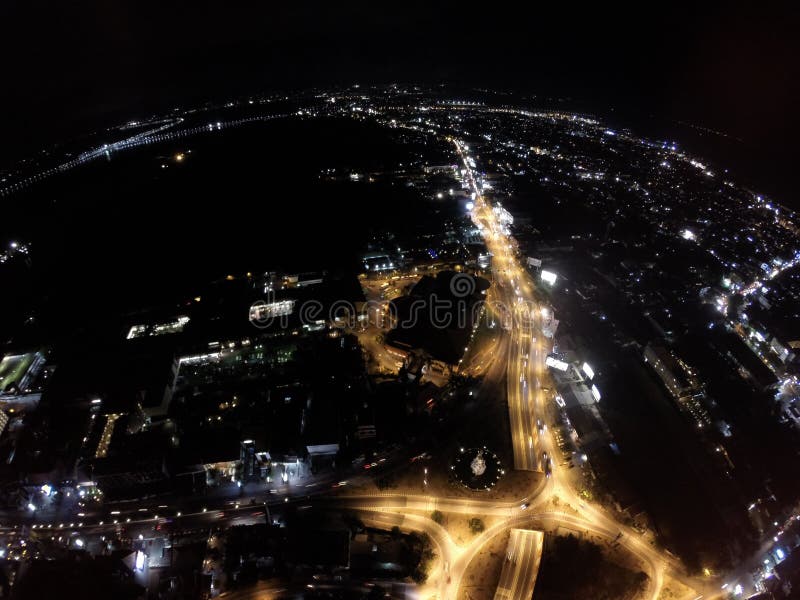 Kuta city scape at night stock photo. Image of city, enjoy - 49119288