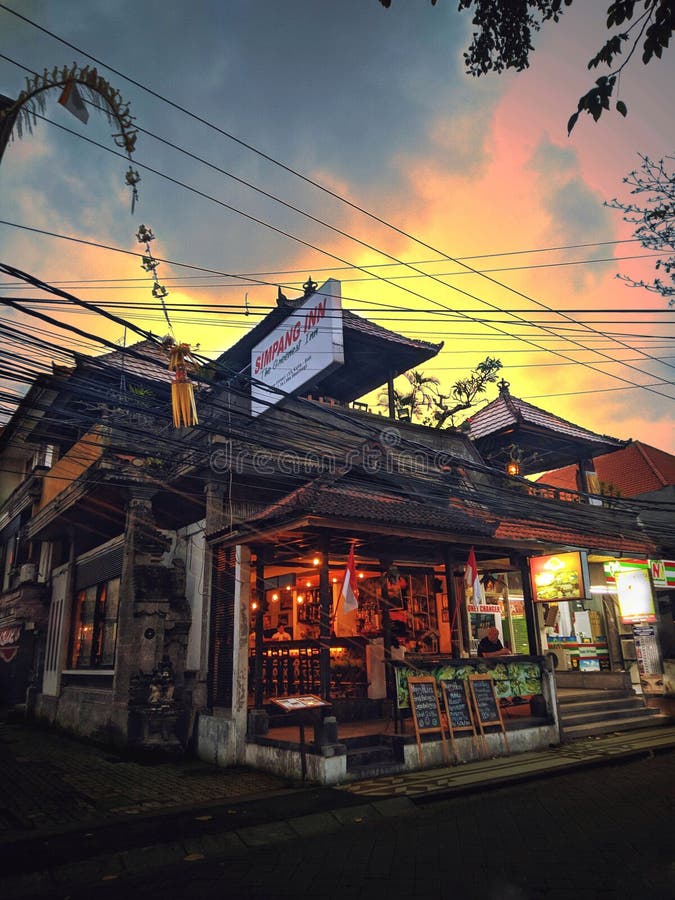 Kuta street building editorial image. Image of downtown - 200218895