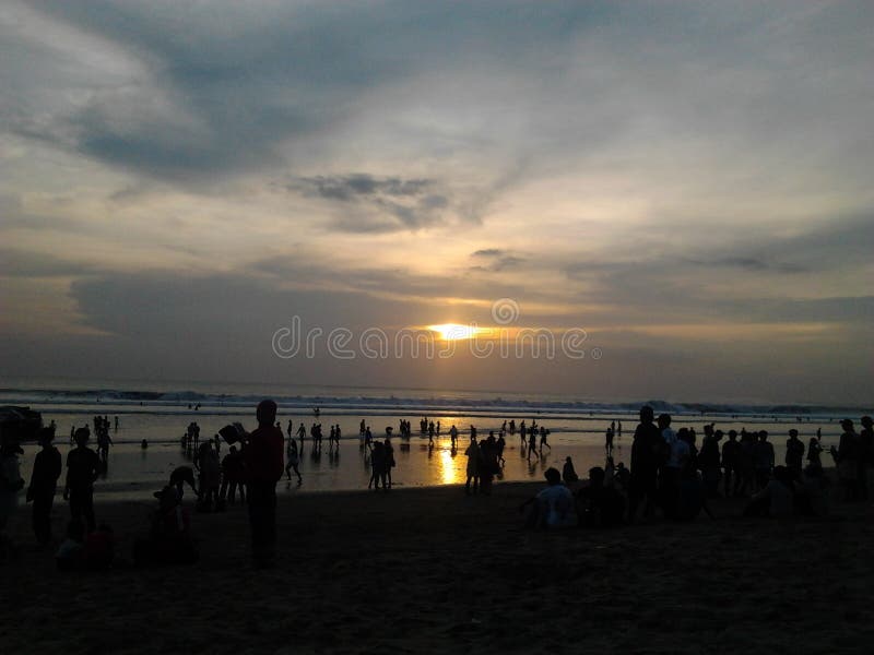 Kuta sunset stock photo. Image of beach, bali, indonesia - 78781804