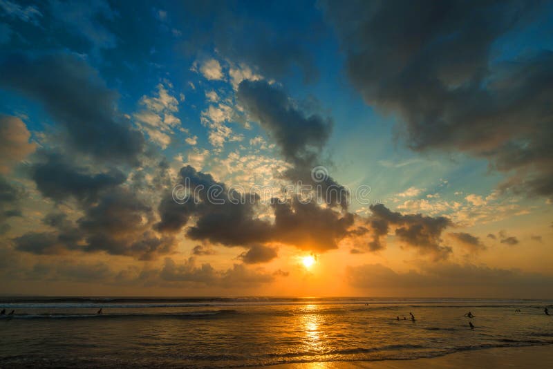 Kuta sunset stock photo. Image of coast, tropics, journey - 51562230