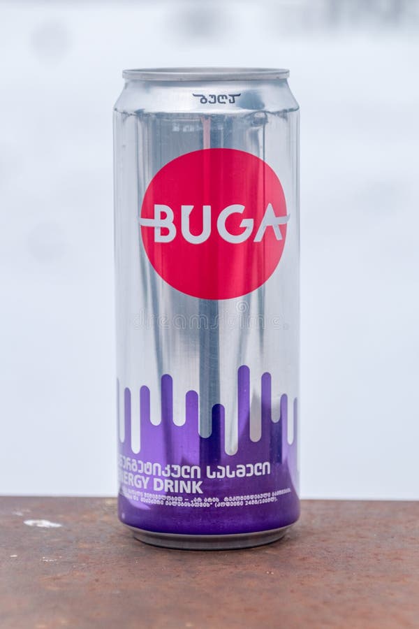 Can of Buga energy drink editorial image. Image of product - 244315070