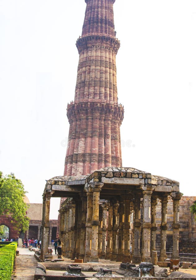 Kutb Minar, a Victory Tower in Delhi Stock Photo - Image of sight ...