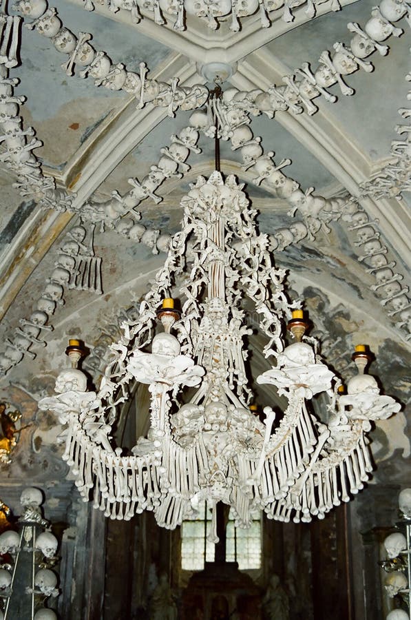 Kutna Hora Bones Chandelier, Czech Republic Editorial Photo - Image of ...