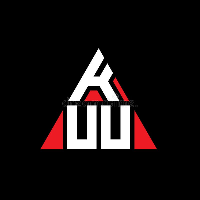 KUU Triangle Letter Logo Design with Triangle Shape. KUU Triangle Logo ...