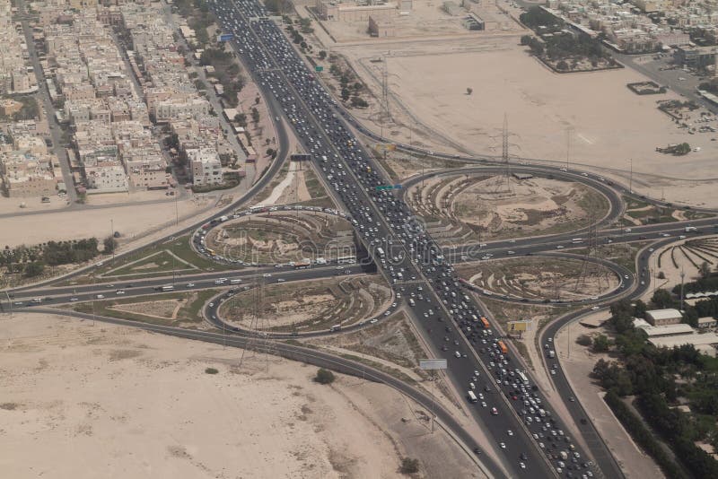 Kuwait city stock image. Image of freeway, motorway - 187527687