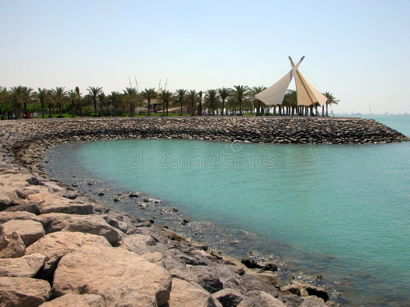 Kuwait: Kuwait City Skyline Stock Image - Image of light, kuwait: 21250565