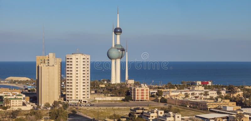 Kuwait City panorama stock photo. Image of panoramic - 144116692
