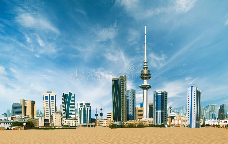 Cityscape of kuwait stock photo. Image of building, city - 41359136