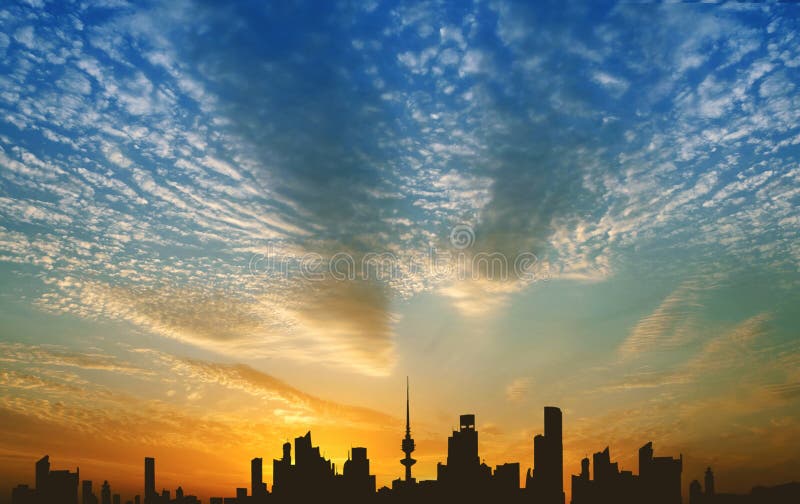 Kuwait sunset stock photo. Image of kuwait, beautiful - 125942524