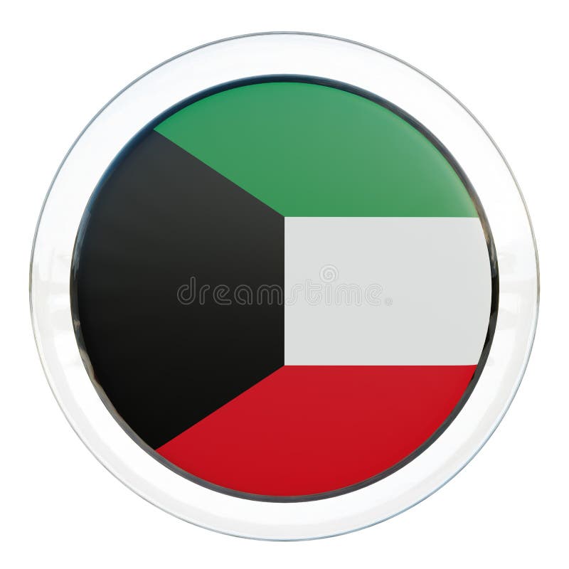 Kuwait 3d-flagga stock illustrationer. Illustration av tecken - 255013162