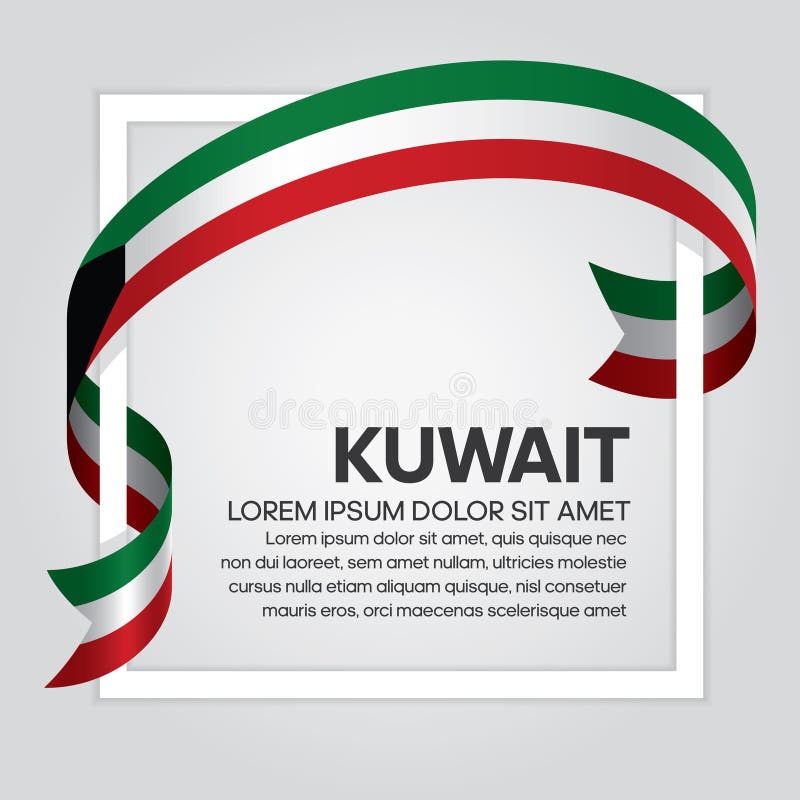 Kuwait flag background stock vector. Illustration of brochure - 121234248