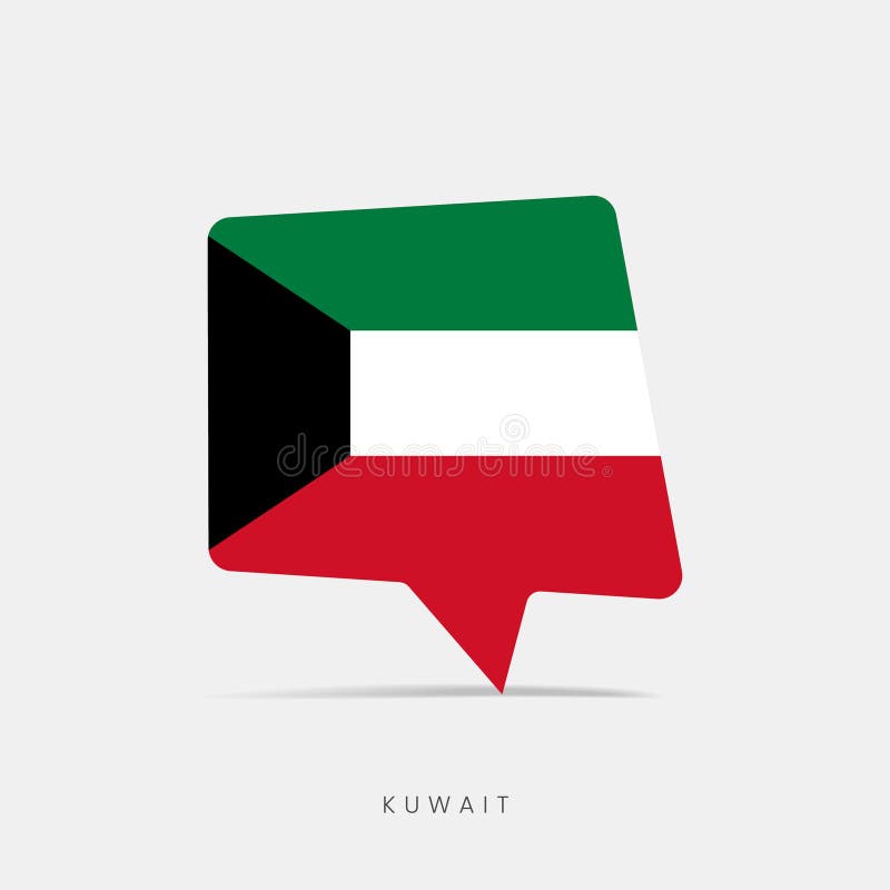 Kuwait Flag Bubble Chat Icon Stock Vector - Illustration of kuwait ...