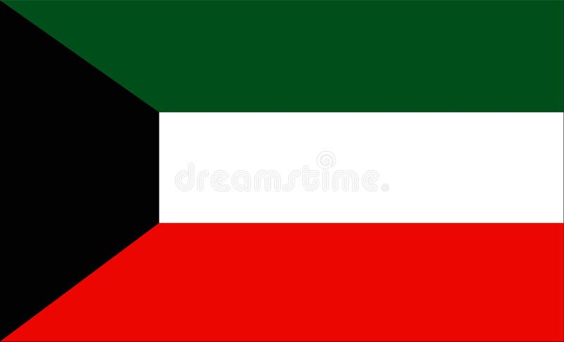 Kuwait Flag Design stock vector. Illustration of texture - 351485817