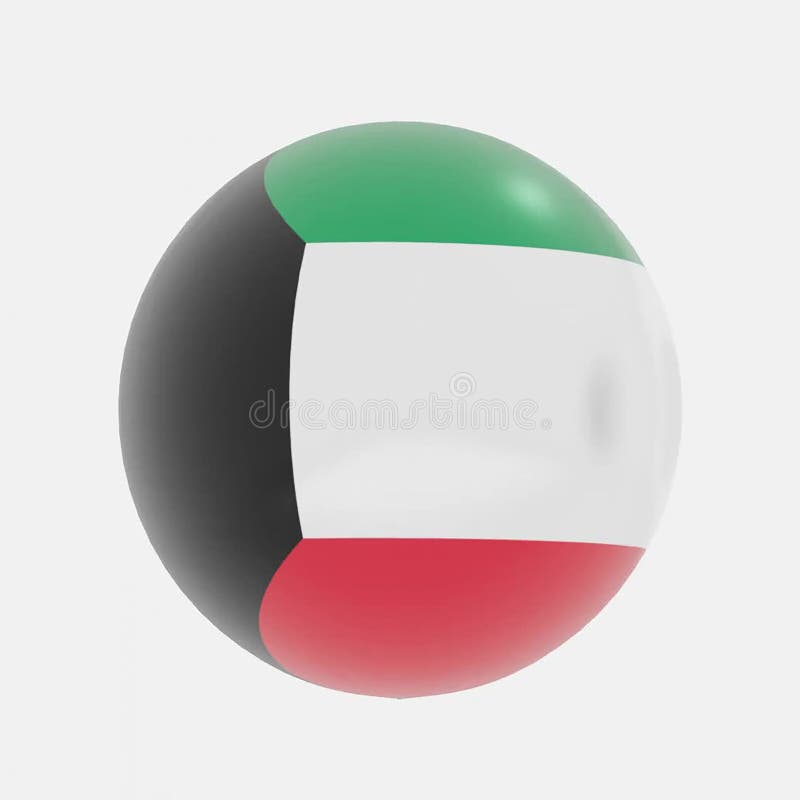 Kuwait Flag Icon or Symbols Stock Illustration - Illustration of envoy ...