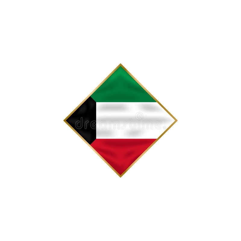 Kuwait Flag Icon Vector Isolated Stock Vector - Illustration of world ...