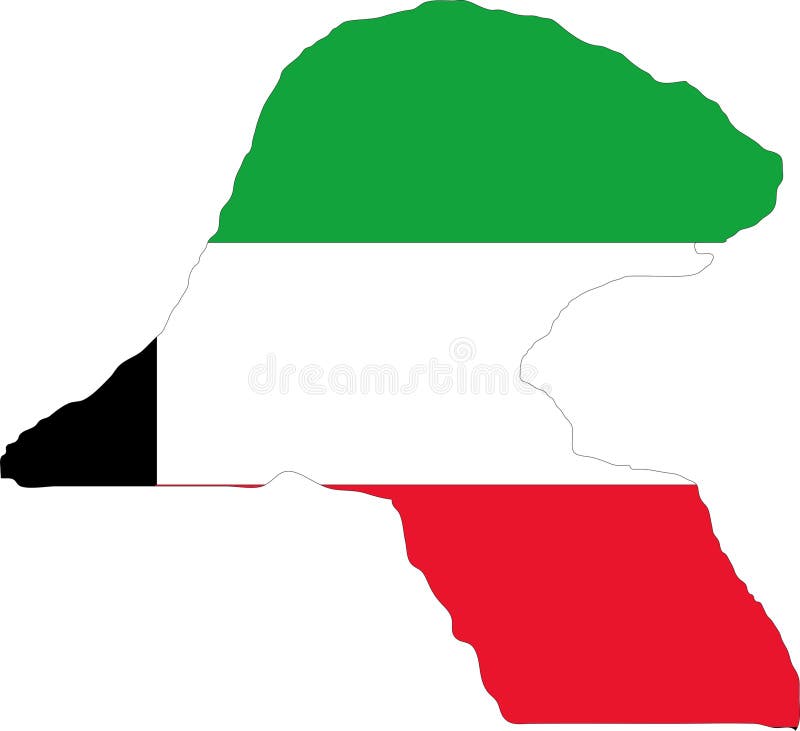 Kuwait Nation Flag Map Infographic Stock Illustration - Illustration of flag, info: 269809141