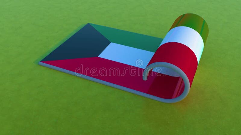 Kuwait Flag Waving Animation Stock Video - Video of motion, kuwait ...