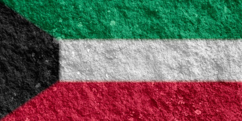 Kuwait Flag Texture As the Background Stock Image - Image of gold ...