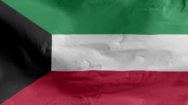 Kuwait Flag Waving Animation Stock Video - Video of motion, kuwait ...