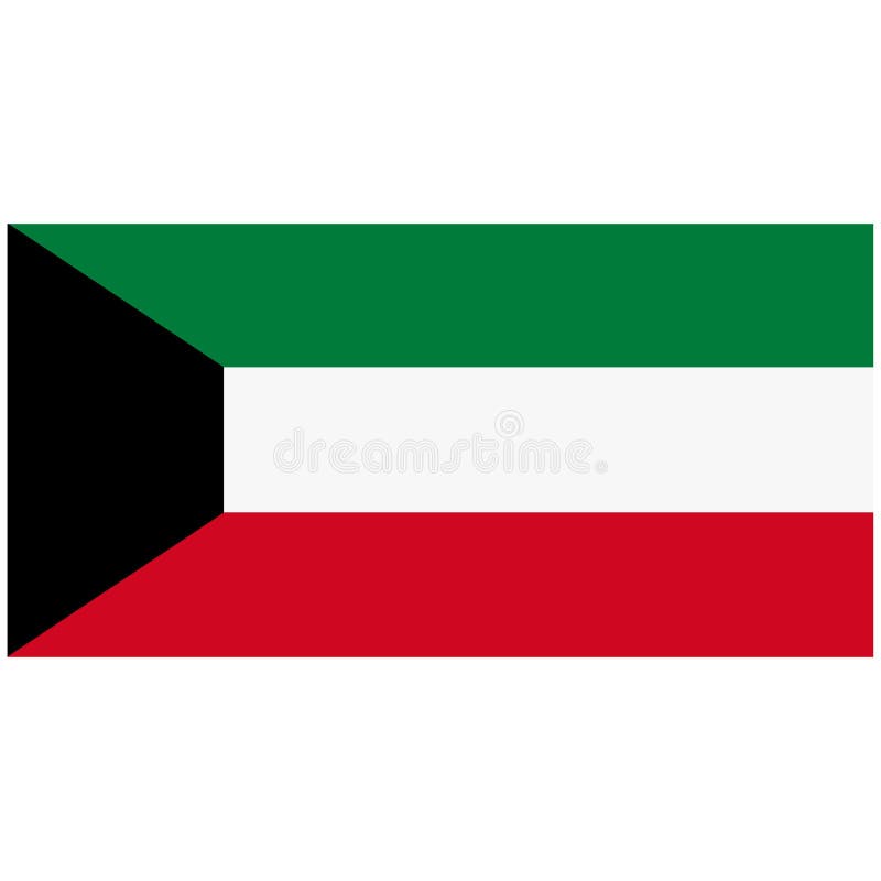 Kuwait-Flagge stock abbildung. Illustration von hintergrund - 110920741