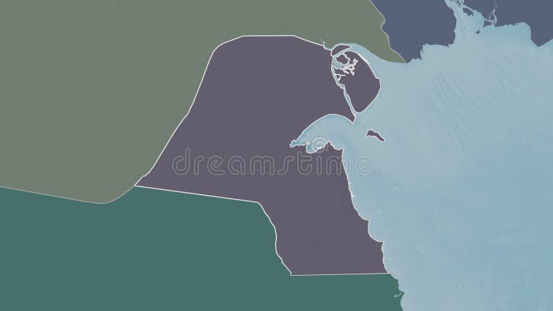 Kuwait - Overview. Administrative Stock Illustration - Illustration of ...