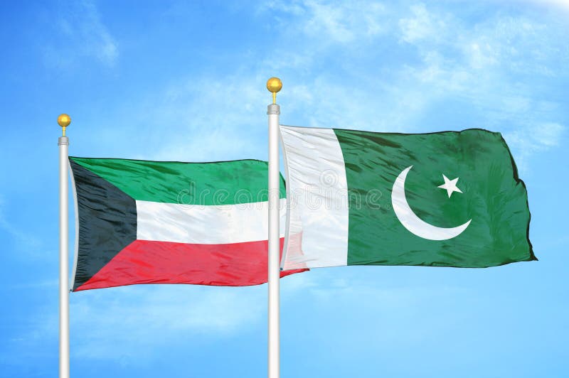 Kuwait and Pakistan stock illustration. Illustration of east - 102376263