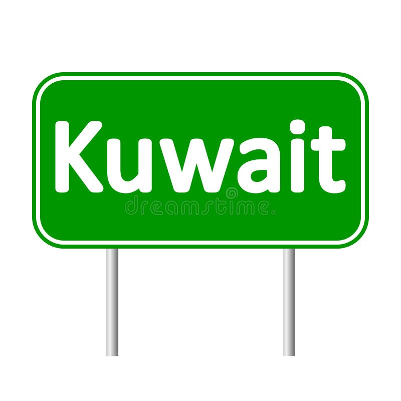Kuwait road sign. stock illustration. Illustration of information ...