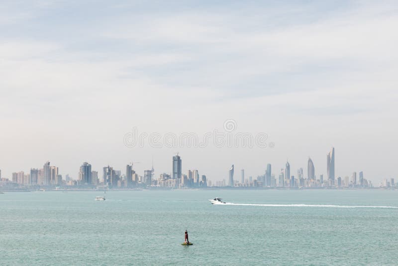 Kuwait`s Coastline and Skyline Editorial Image - Image of east, city ...