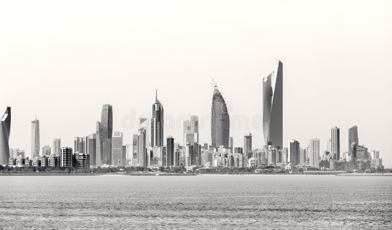 Kuwait`s Coastline and Skyline Editorial Photography - Image of real ...