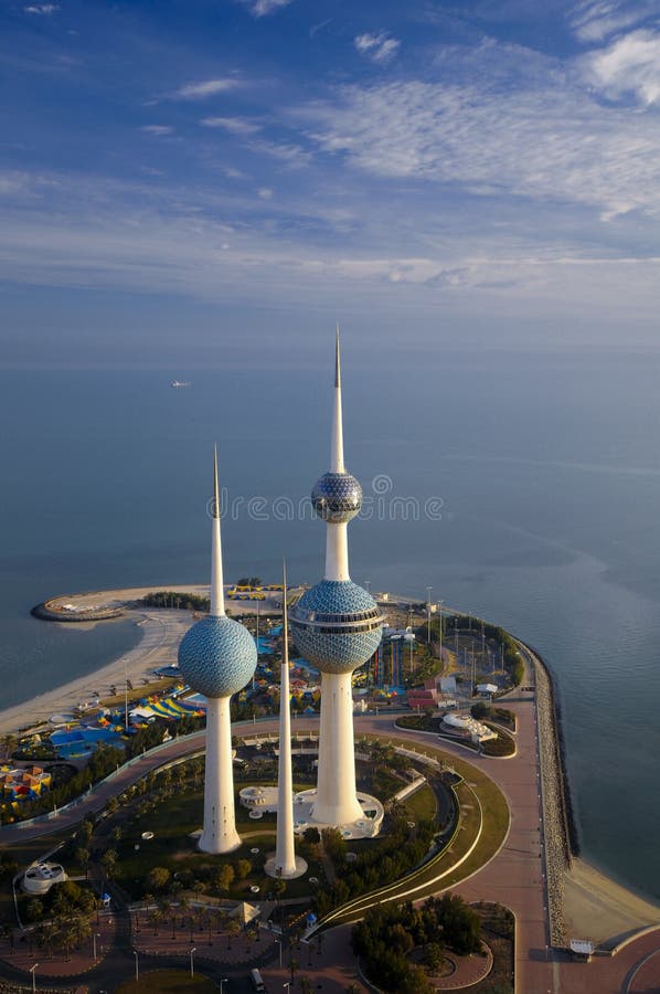 Kuwait city skyline stock photo. Image of house, middle - 17602370