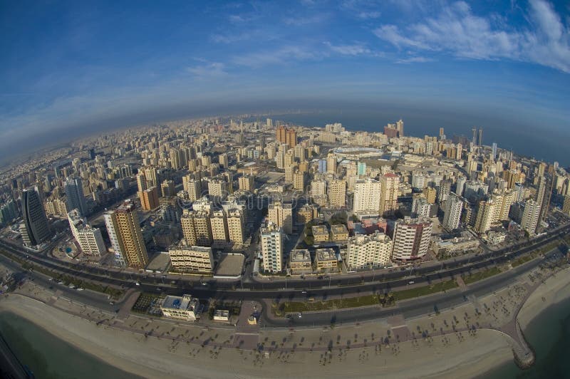 Kuwait from the Sky stock photo. Image of building, clouds - 4539766