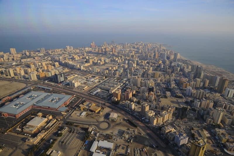 Kuwait from the Sky stock image. Image of cloud, kuwait - 4539875