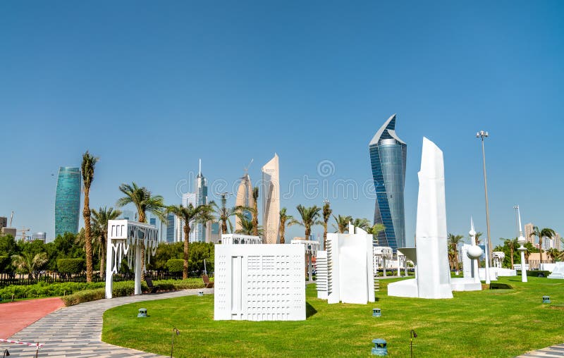 Kuwait-Stadt in Der Miniatur Bei Al Shaheed Park Redaktionelles Foto ...