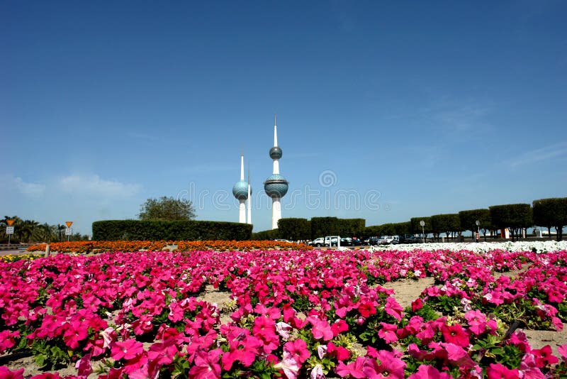 Kuwait tower stock photo. Image of arab, tower, east, towers - 7794576