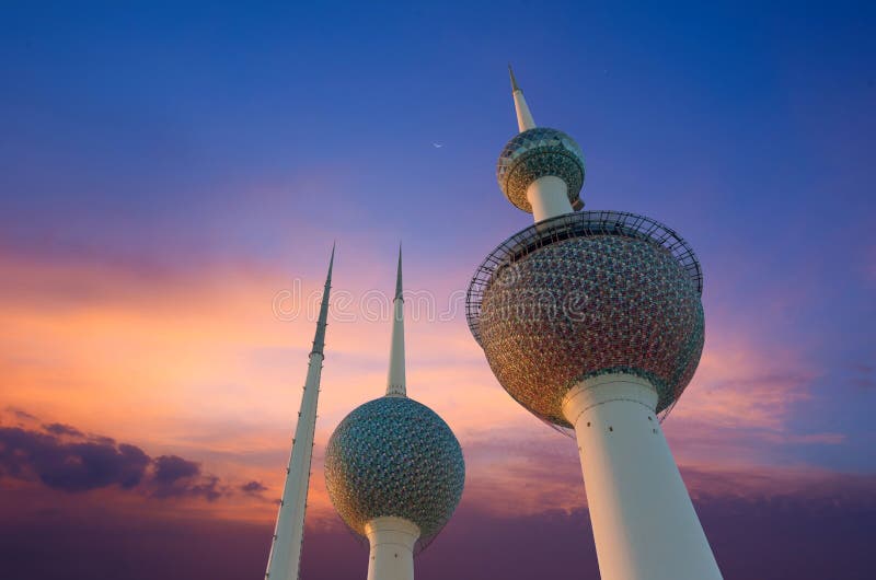 Kuwait tower stock photo. Image of arab, tower, east, towers - 7794576