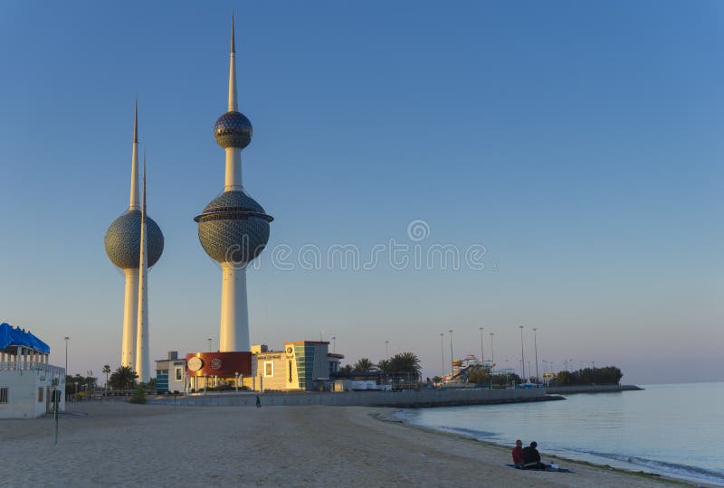 Kuwait tower stock photo. Image of arab, tower, east, towers - 7794576