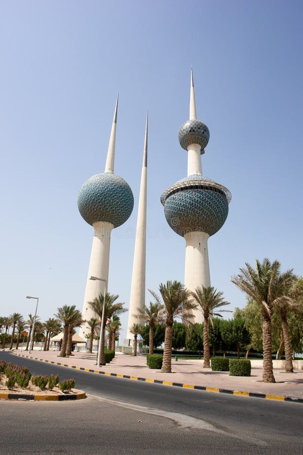 Kuwait towers stock photo. Image of beach, flora, architecture - 11084712