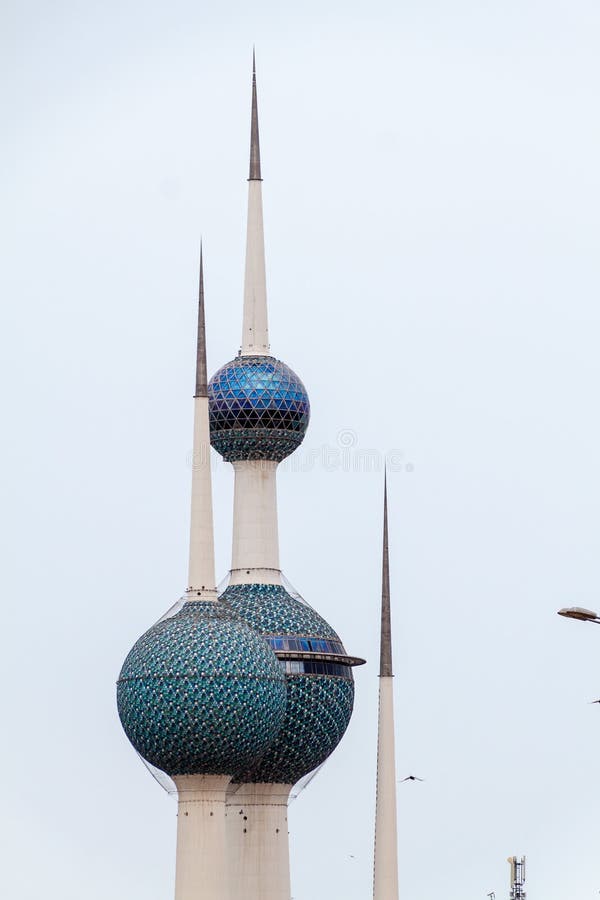 Kuwait Towers stock photo. Image of towers, kuwait, east - 187528226